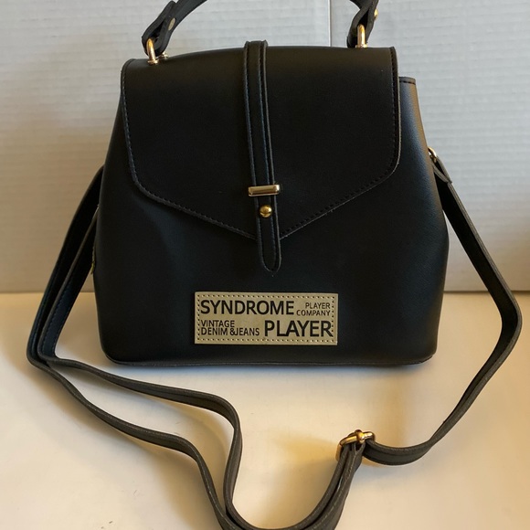 Bags | Backpack Syndrome Player Company Women Pu Leather Small Black ...